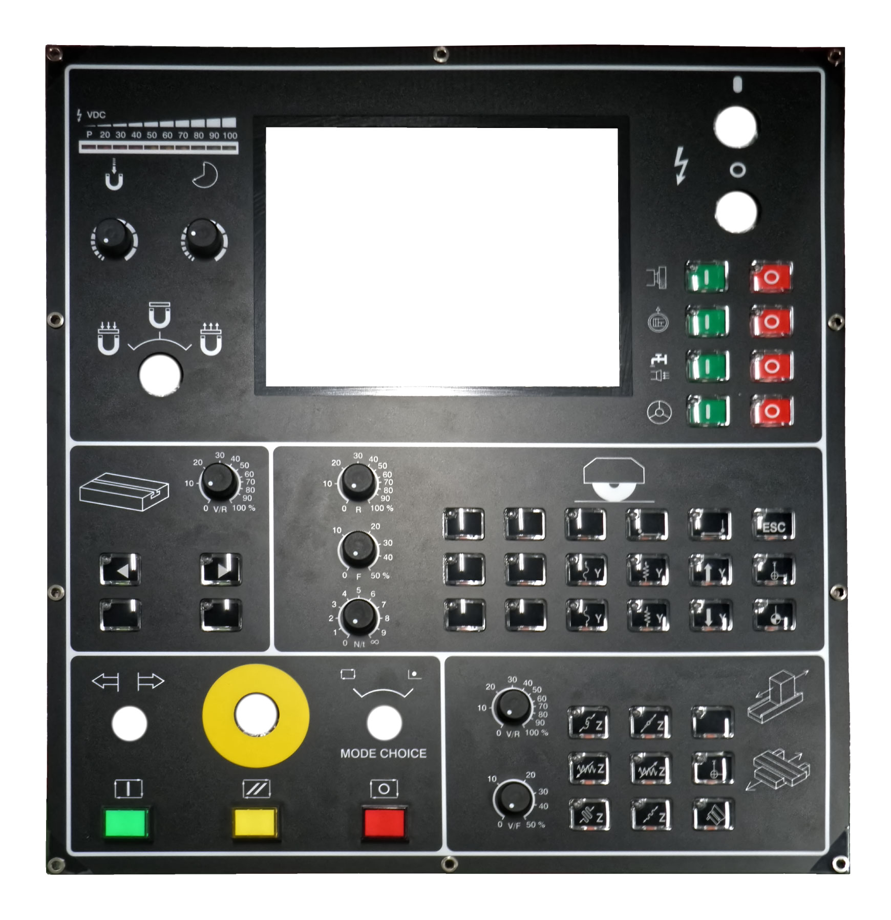 Panel de torno de operador de botón de acrílico MITSUBHSHI